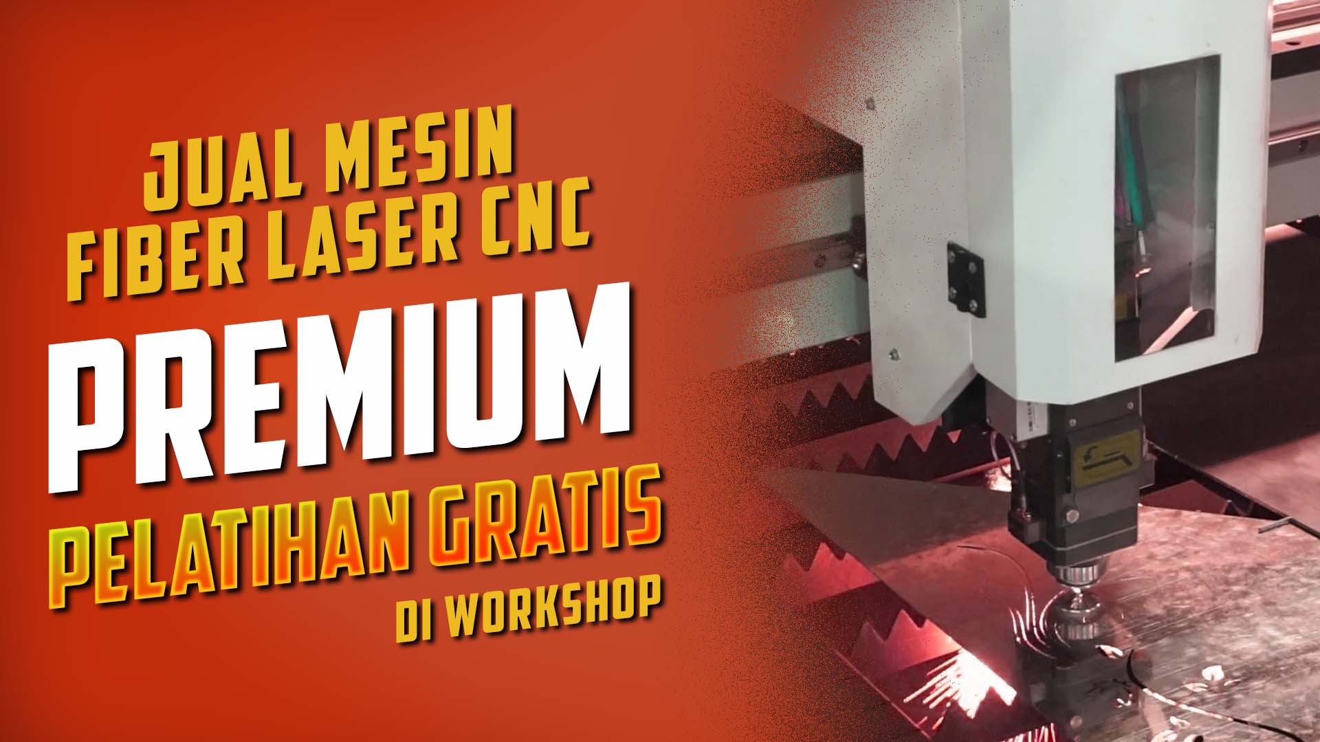 Jual Mesin Fiber Laser CNC Premium Gratis Pelatihan Operator